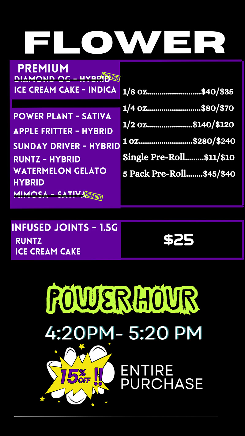 Menu – Power Plant MT